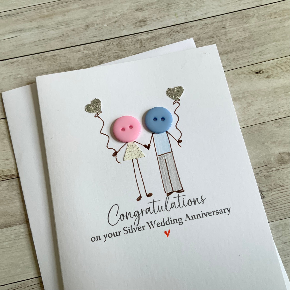 Congratulations on your Silver Wedding Anniversary Card – Made By Jennie