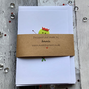 Ha-Pea Christmas Pack of Four Cards – Made By Jennie