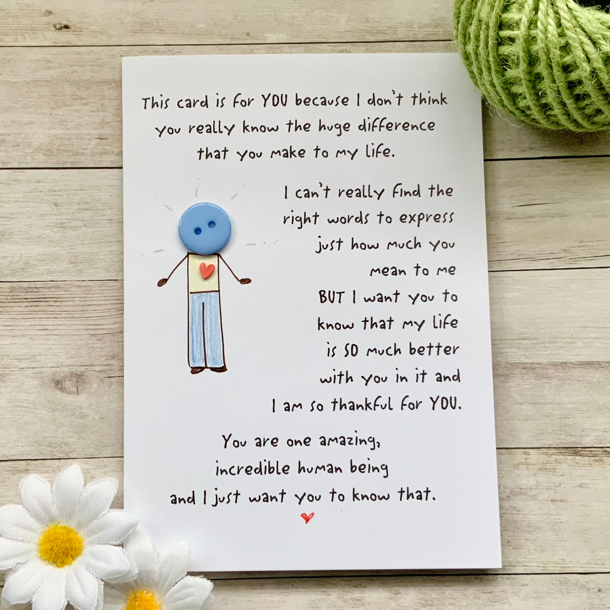 Incredible Human Being Card – Made By Jennie
