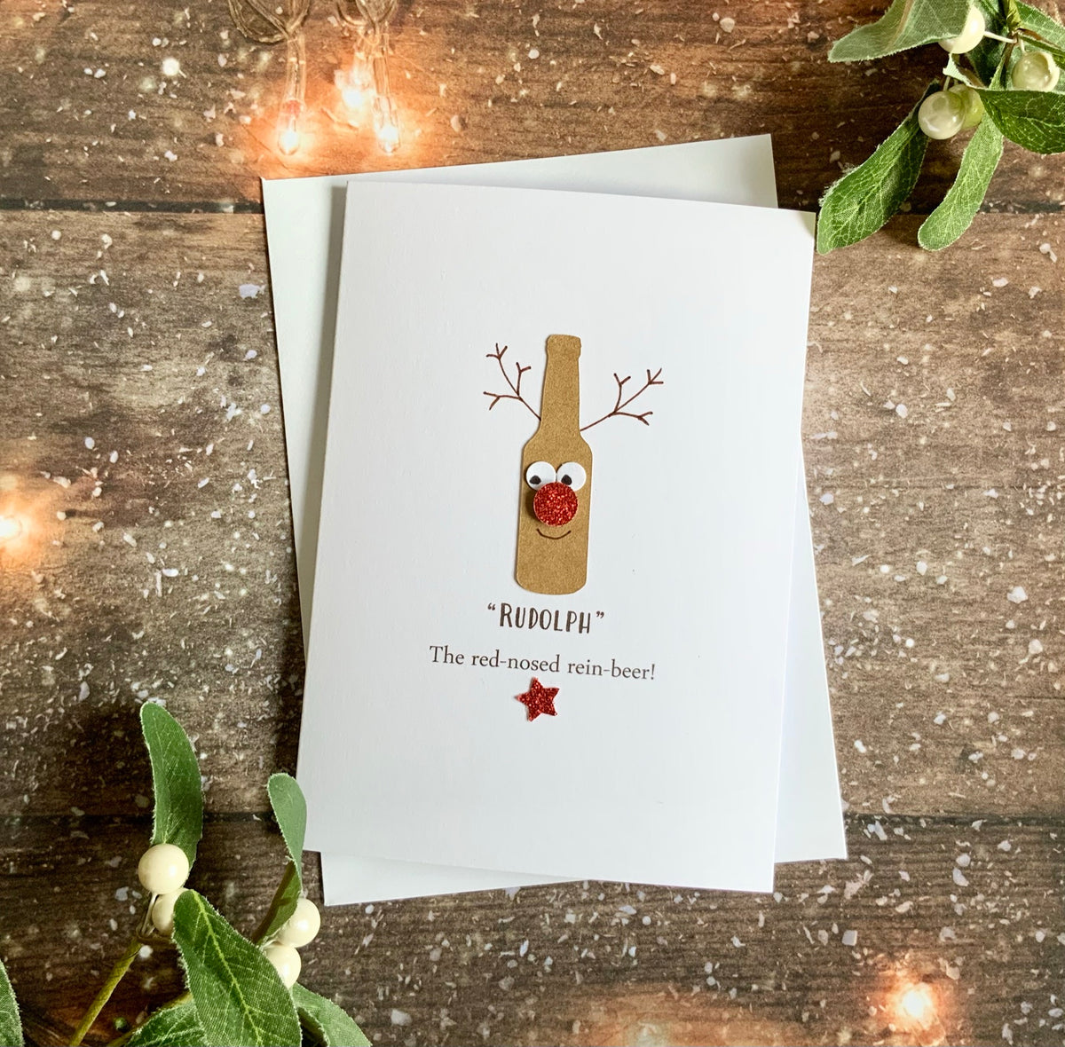 Rein-beer Christmas Card – Made By Jennie