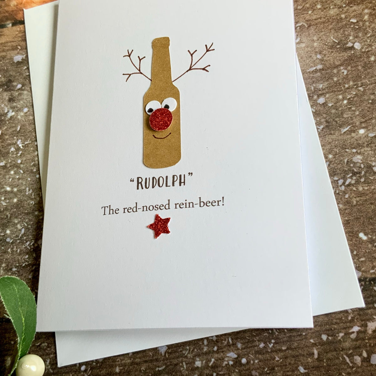 Rein-beer Christmas Card – Made By Jennie