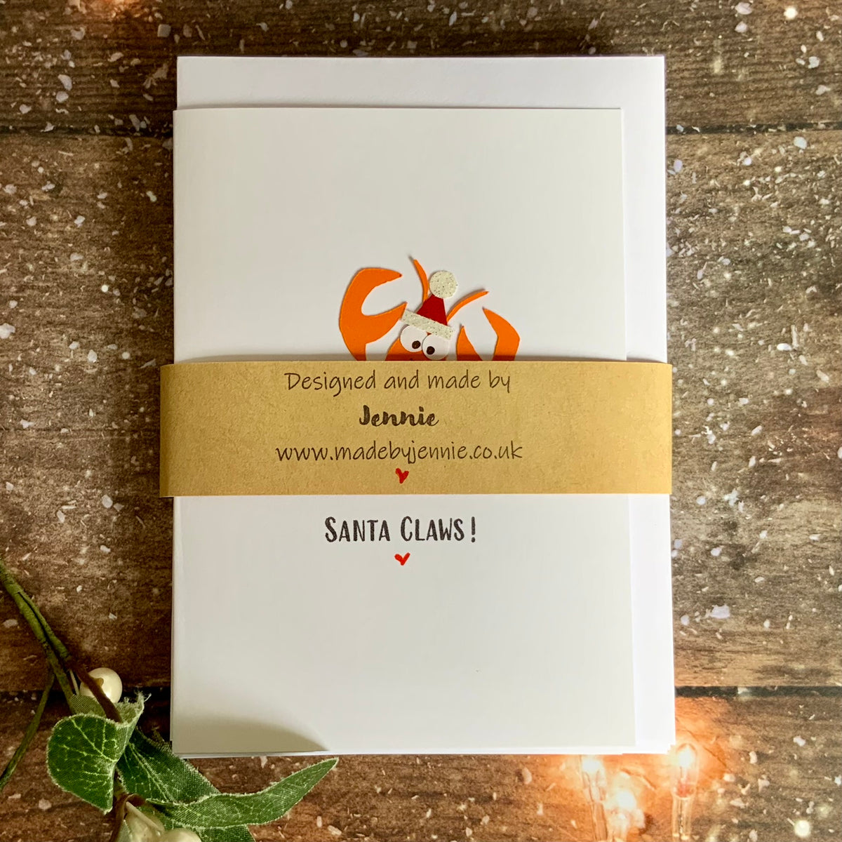 Santa Claws Lobster Pack of Four Christmas Cards – Made By Jennie